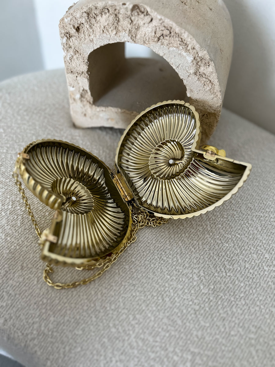 TAHITI Shell Bag - Gold– Out With Audrey